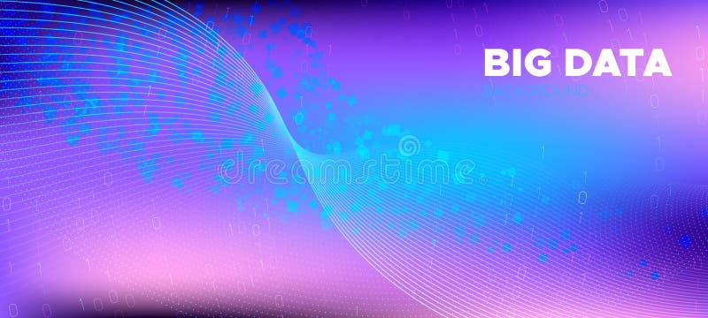 Data Numbers. Pink Technology Abstract Stock Vector - Illustration of ...