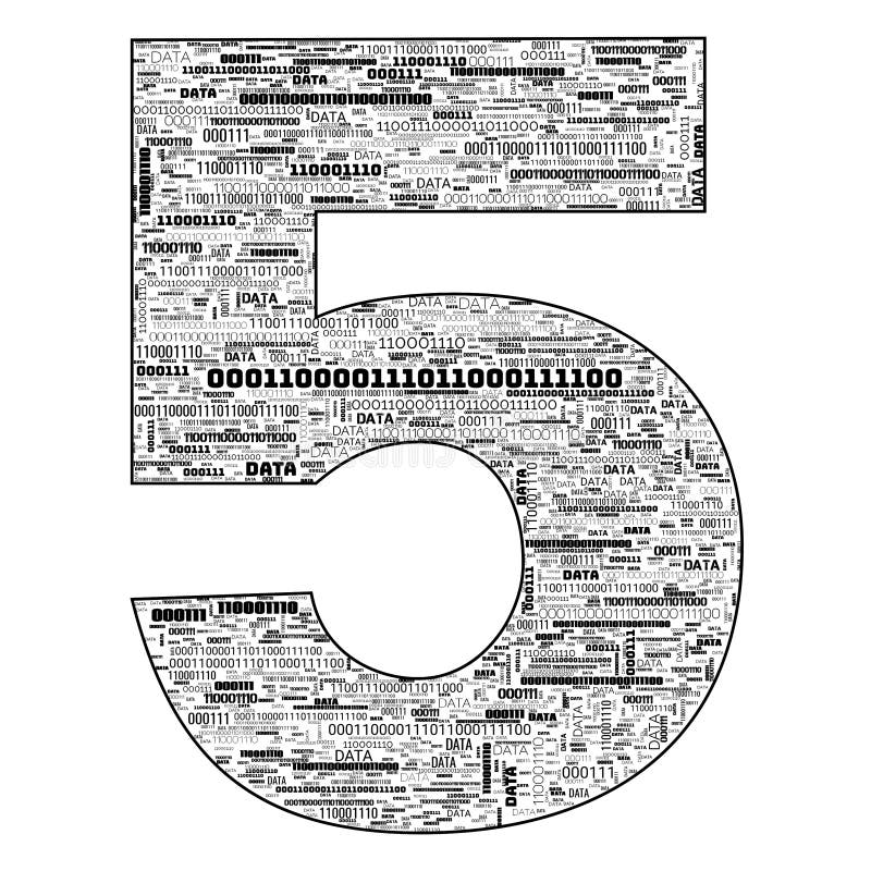 Data Numbers 1 2 3 4 5 6 7 8 9 0 Pure White Background Stock Photo ...