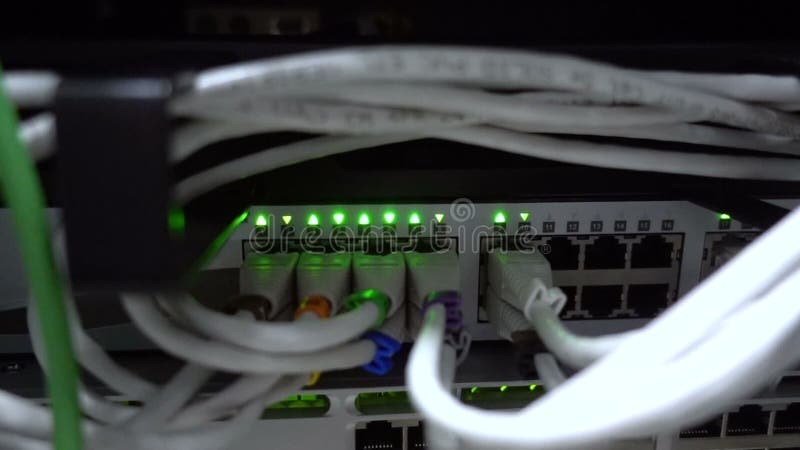 Data Optical Center. Big Data Center Lights Stock Video - Video of ...