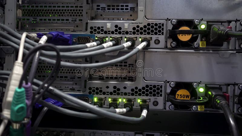 Data Optical Center. Big Data Center Lights Stock Video - Video of ...