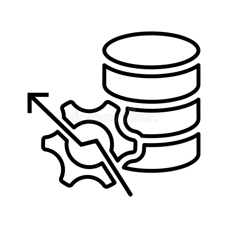 Data, Optimization, Indicator Icon.Line, Outline Symbol Stock ...