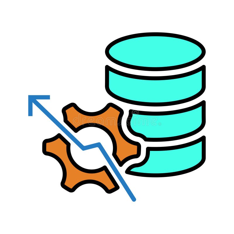 Data, Optimization, Indicator Icon Stock Illustration - Illustration of ...