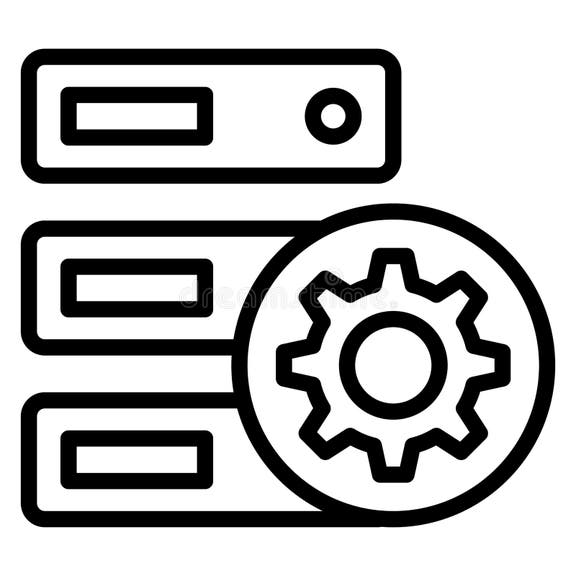 Data Optimization Isolated Vector Icon Easily Edit or Modify Stock ...