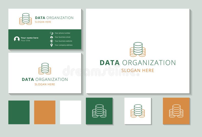 Big Data Logo Design with Editable Slogan. Branding Book and Business ...