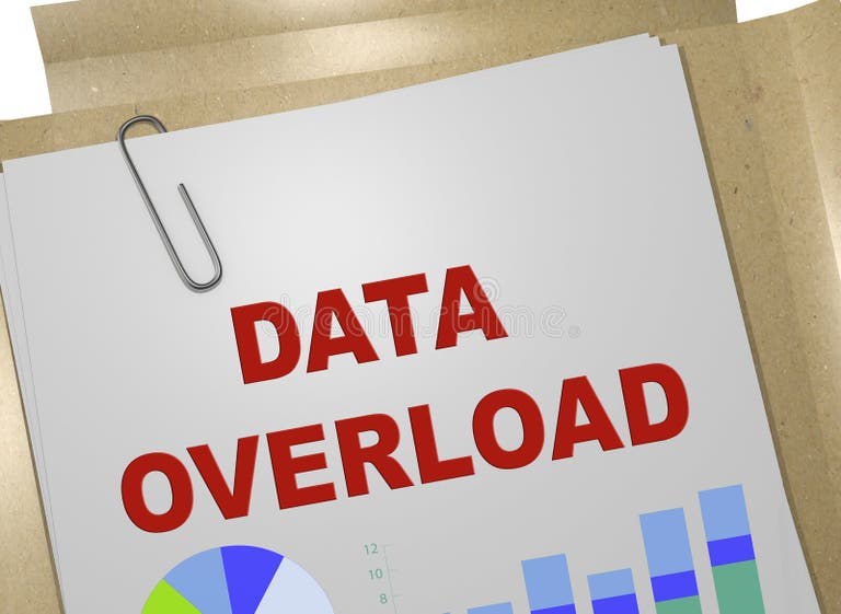 DATA OVERLOAD concept stock illustration. Illustration of financial ...