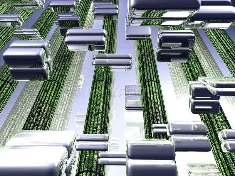 Data packets stock illustration. Illustration of computers - 12113825