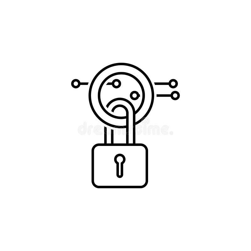 Data, Padlock Icon. Element of Technological Data Icon for Mobile ...
