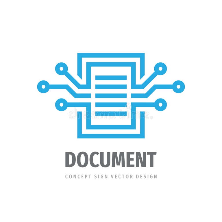 Electronic Document Logo Stock Illustrations – 12,323 Electronic ...