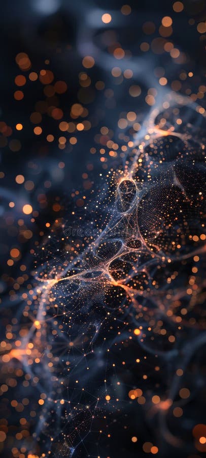 Data Particles Forming Intricate Patterns Stock Illustration ...