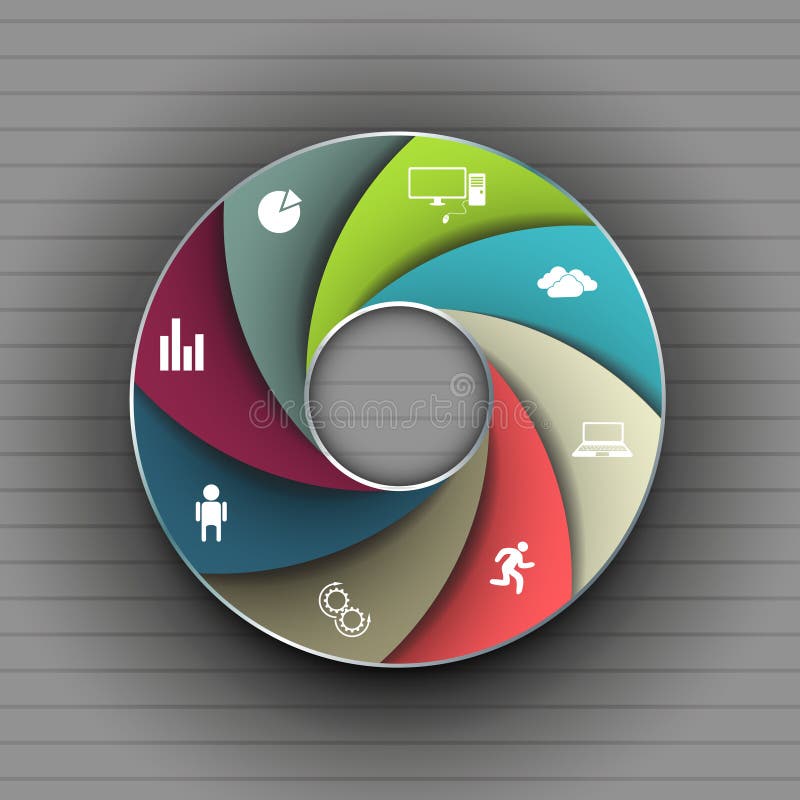 Data Pattern of Cyclical Processes, Stages Stock Vector - Illustration ...