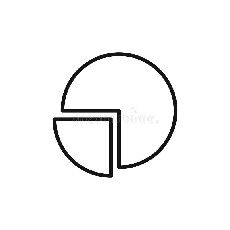 Data Pie Chart Icon Perfect for Analytics and Visualization Stock ...