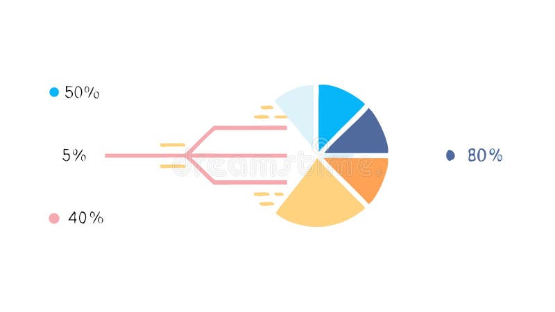 Data Pie Chart Icon: Statistics, Analysis Proportional Data, Vector Design Generative AI Stock ...