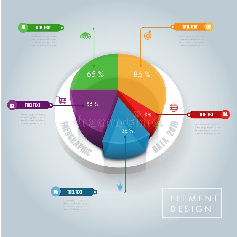 Data Pie,chart Infographic Element Stock Vector - Illustration of ...