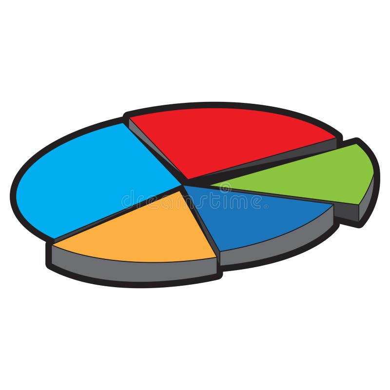 Data pie chart stock vector. Illustration of clipart - 99721031