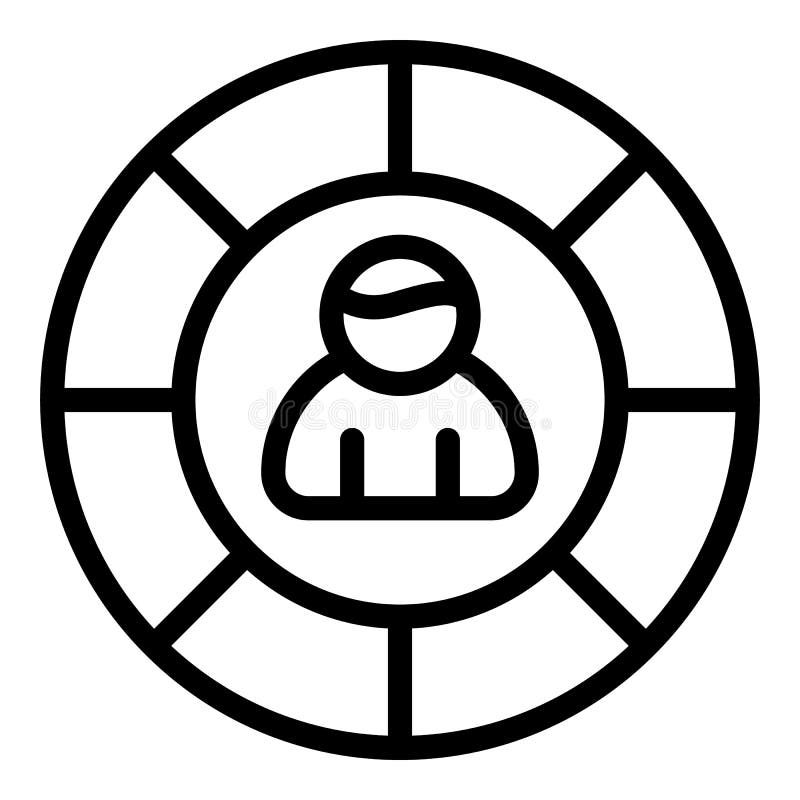 Data Population Icon Outline Vector. Team Customer Stock Vector ...