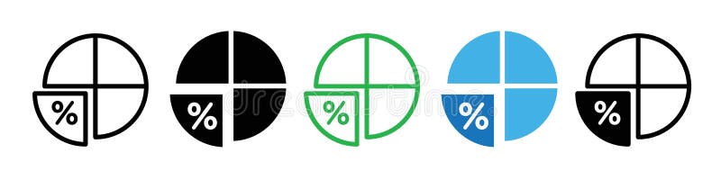 Data Presentation Pie Chart Icon for Statistics and Accounting ...