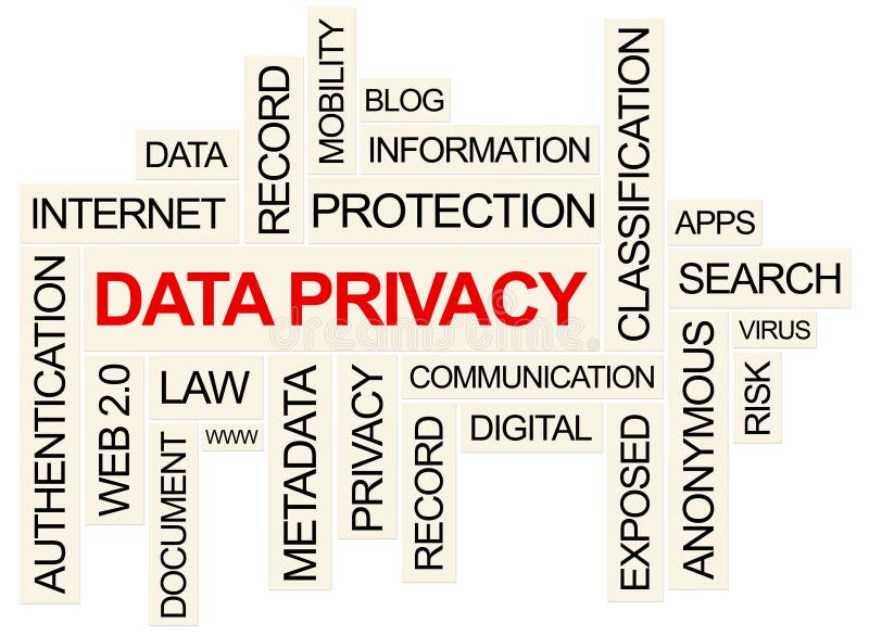 Online privacy stock illustration. Illustration of privacy - 26630116