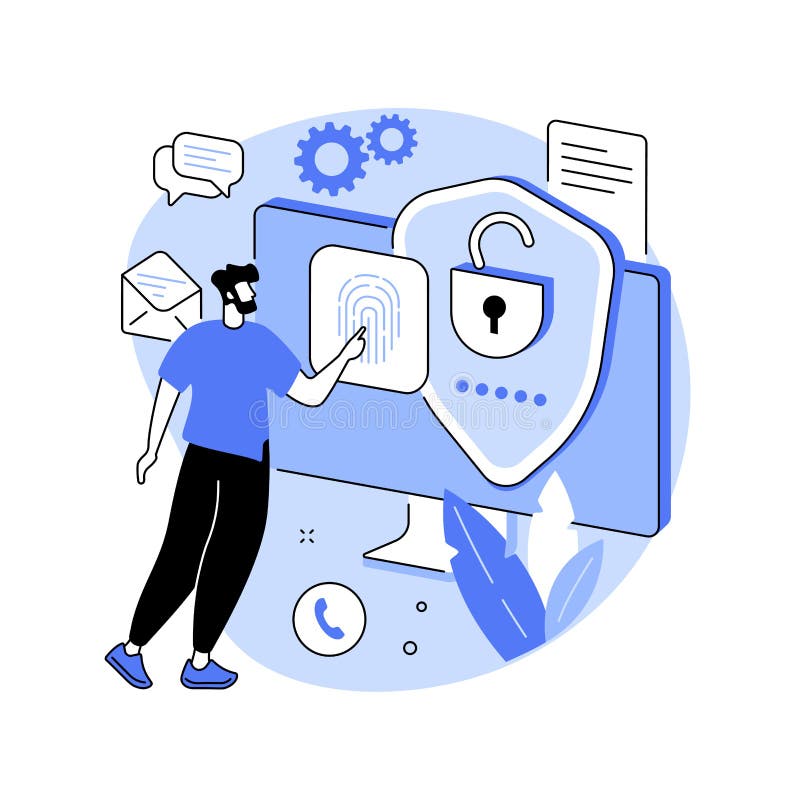 Data Privacy Abstract Concept Vector Illustration. Stock Vector ...