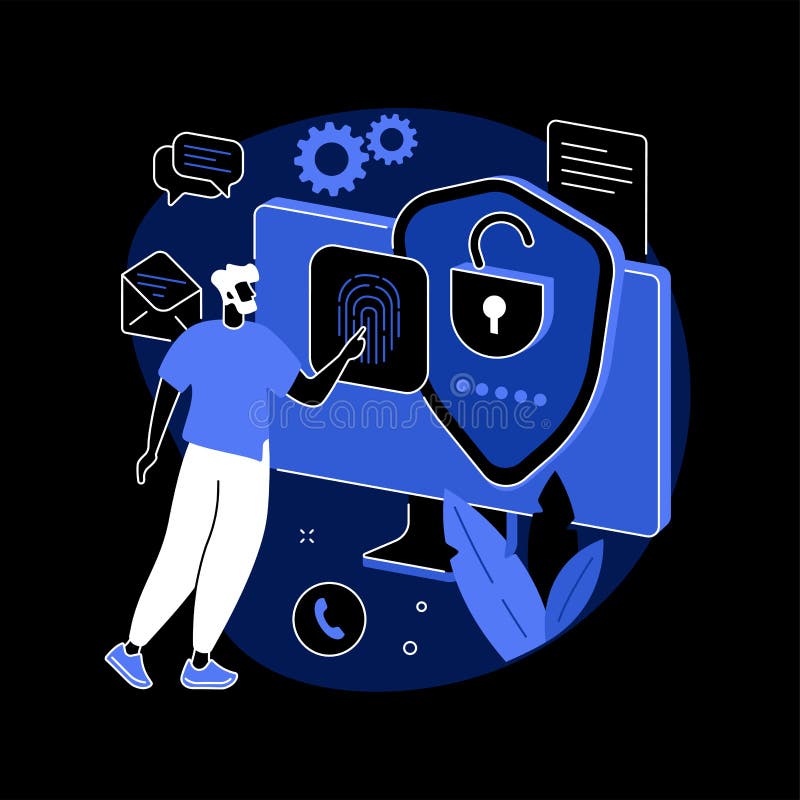 Data Privacy Abstract Concept Vector Illustration. Stock Vector ...