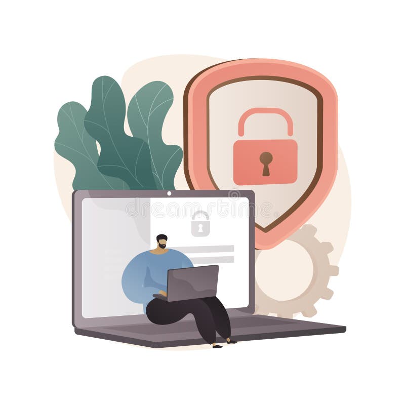 Data Privacy Abstract Concept Vector Illustration. Stock Vector ...
