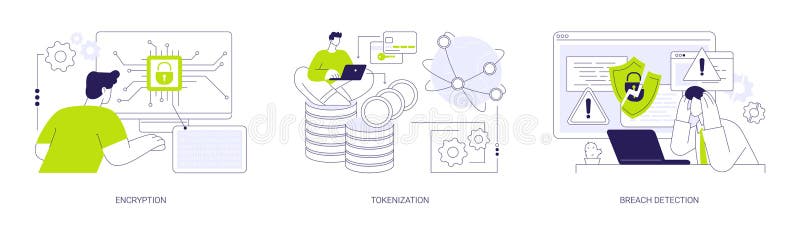 Data Privacy Abstract Concept Vector Illustrations. Stock Vector ...