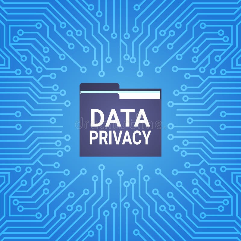 Data Privacy on Circuit Board Background Protection of Personal Data ...