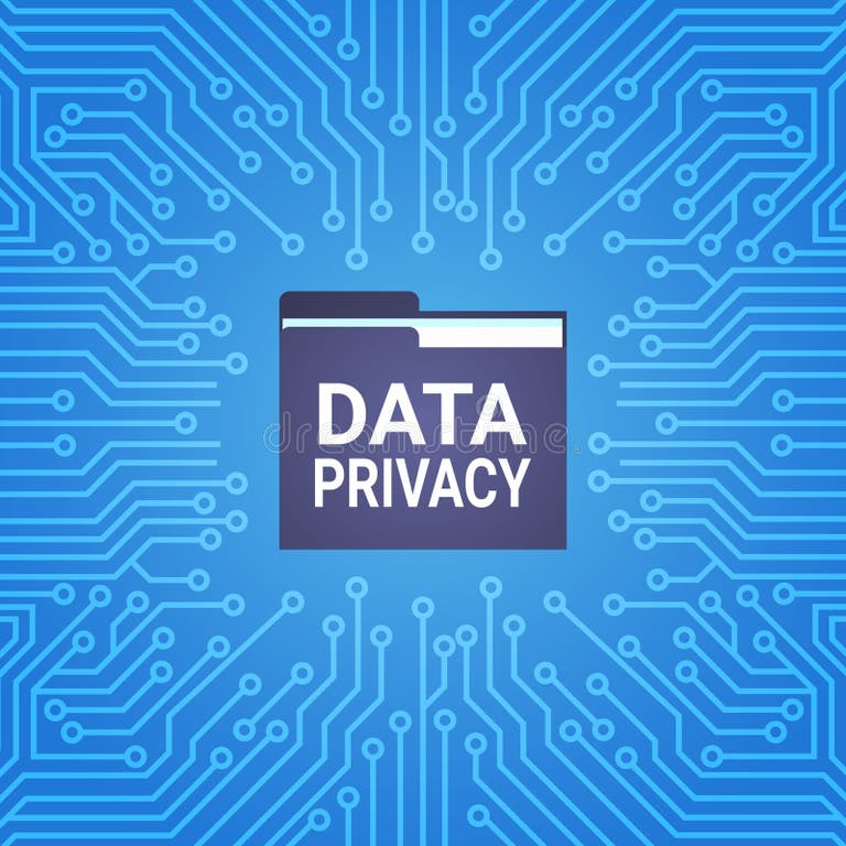 Data Privacy on Circuit Board Background Protection of Personal Data ...
