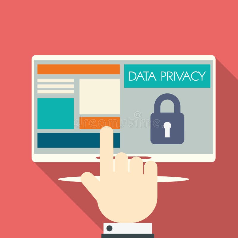 Data Privacy in Cloud Computing Technology with Stock Vector ...