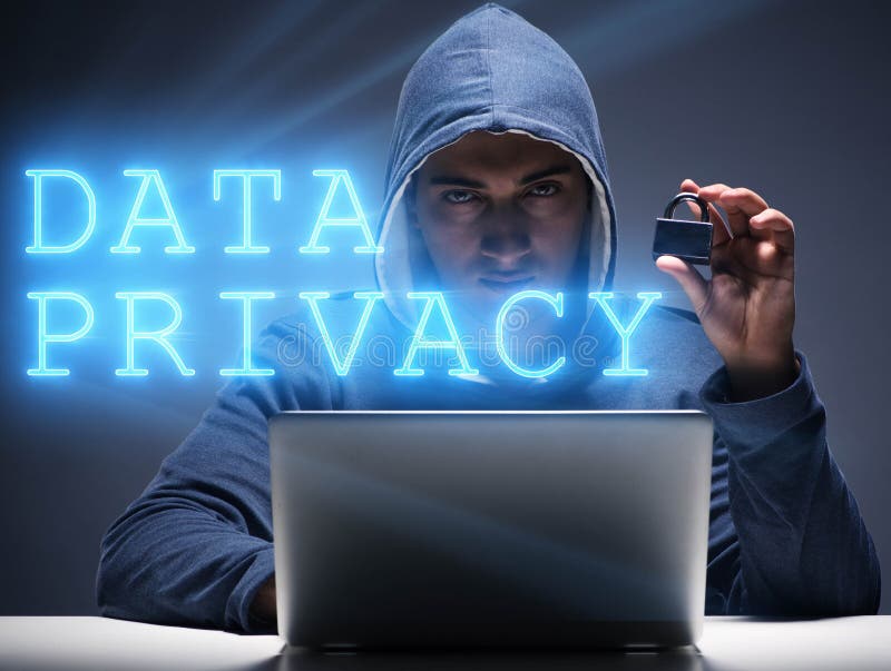 The Data Privacy Concept with Hacker Stealing Personal Information ...