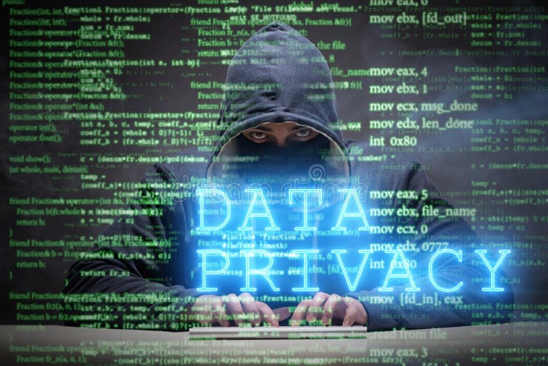 The Data Privacy Concept with Hacker Stealing Personal Information ...
