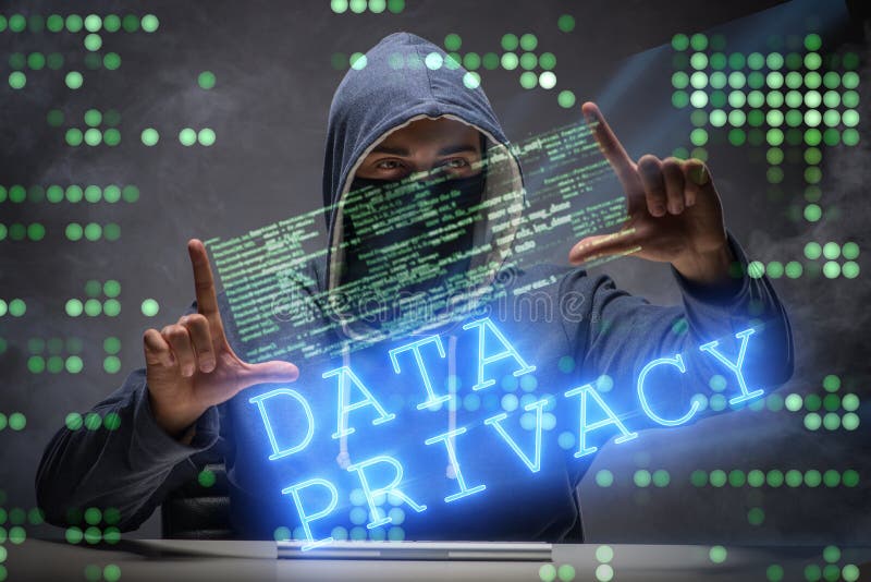 The Data Privacy Concept with Hacker Stealing Personal Information ...