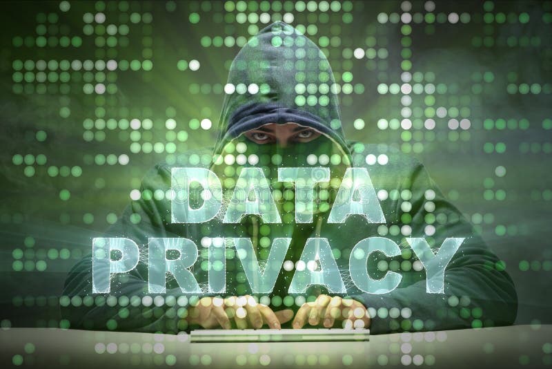 The Data Privacy Concept with Hacker Stealing Personal Information ...