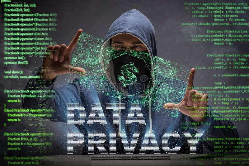 The Data Privacy Concept with Hacker Stealing Personal Information ...