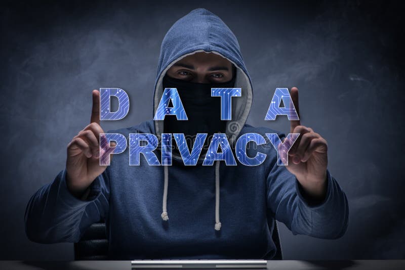 The Data Privacy Concept with Hacker Stealing Personal Information ...