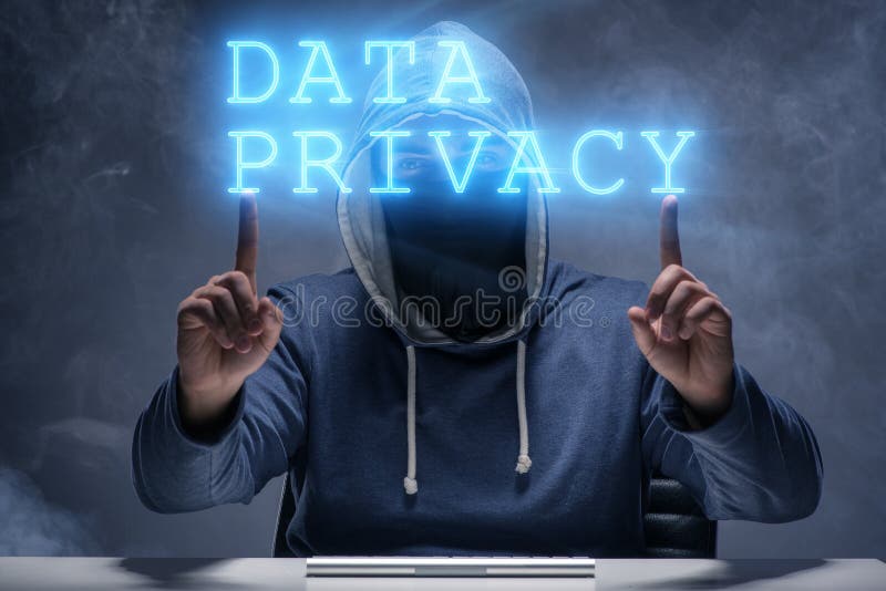 The Data Privacy Concept with Hacker Stealing Personal Information ...