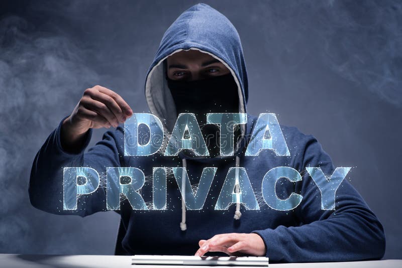 The Data Privacy Concept with Hacker Stealing Personal Information ...