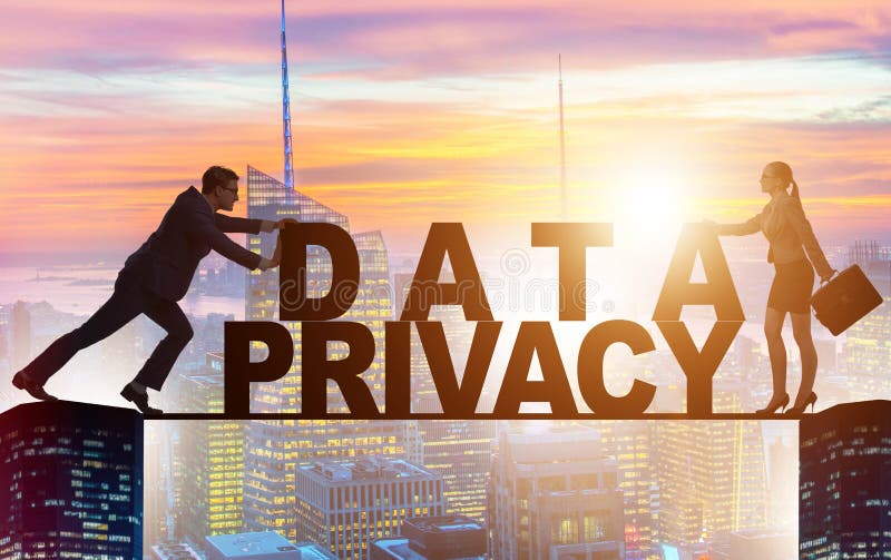 Data Privacy Concept in Modern it Technology Stock Photo - Image of ...