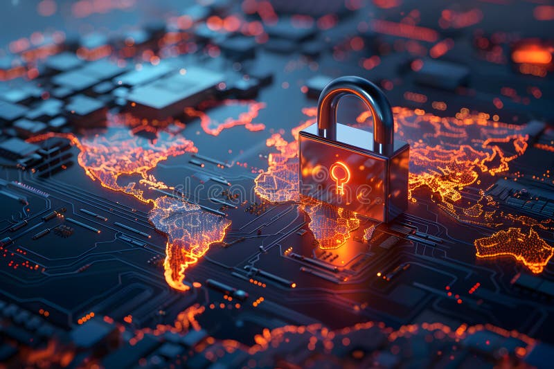 Data Privacy and Cybersecurity Becomes a Global Concern Stock Image ...