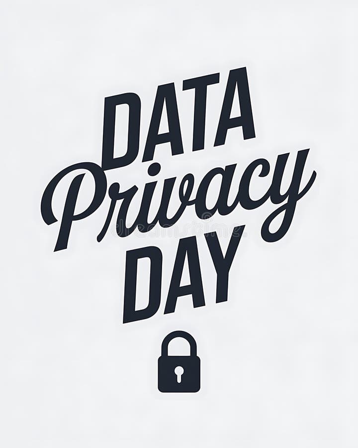 Data Privacy Day Celebrates Secure Information Protection Stock Photo ...
