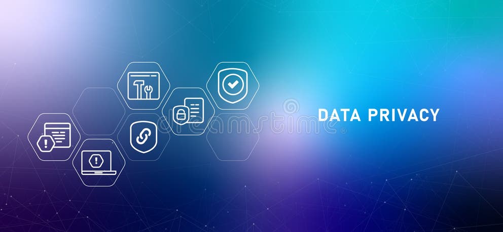 Data Privacy Gradient Header Internet Security Data Server Access ...