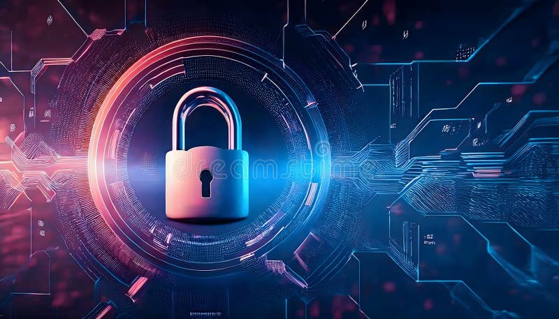 Data Privacy Laws Visualized with Locks and Codes, Digital Background ...