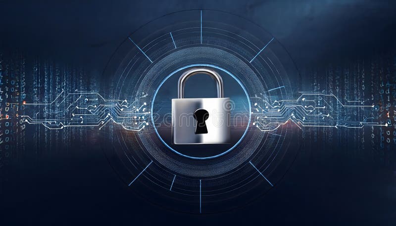 Data Privacy Laws Visualized with Locks and Codes, Digital Background ...