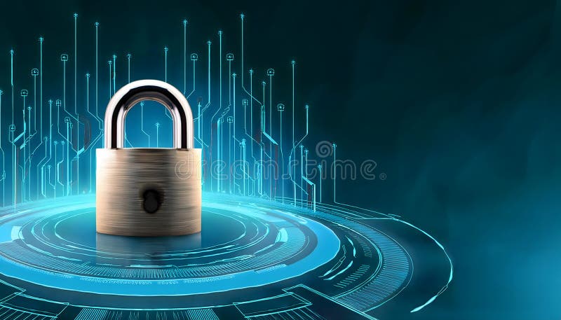 Data Privacy Laws Visualized with Locks and Codes, Digital Background ...