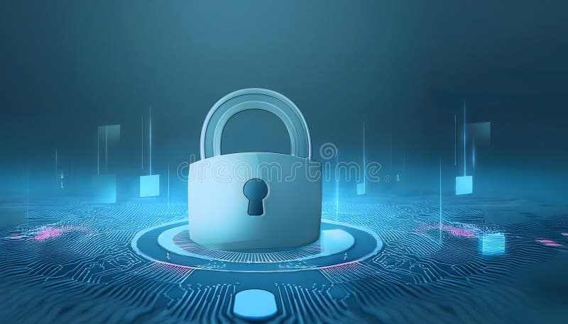 Data Privacy Laws Visualized with Locks and Codes, Digital Background ...