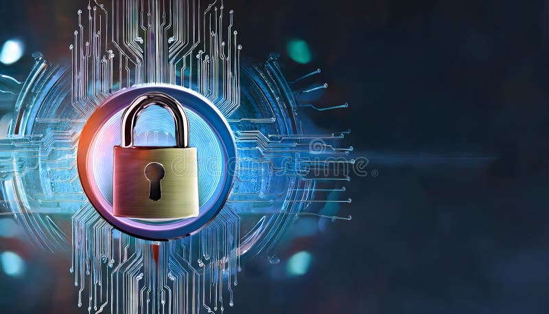 Data Privacy Laws Visualized with Locks and Codes, Digital Background ...