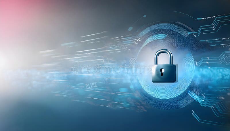 Data Privacy Laws Visualized with Locks and Codes, Digital Background ...