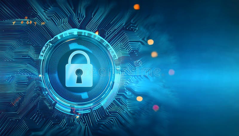 Data Privacy Laws Visualized with Locks and Codes, Digital Background ...