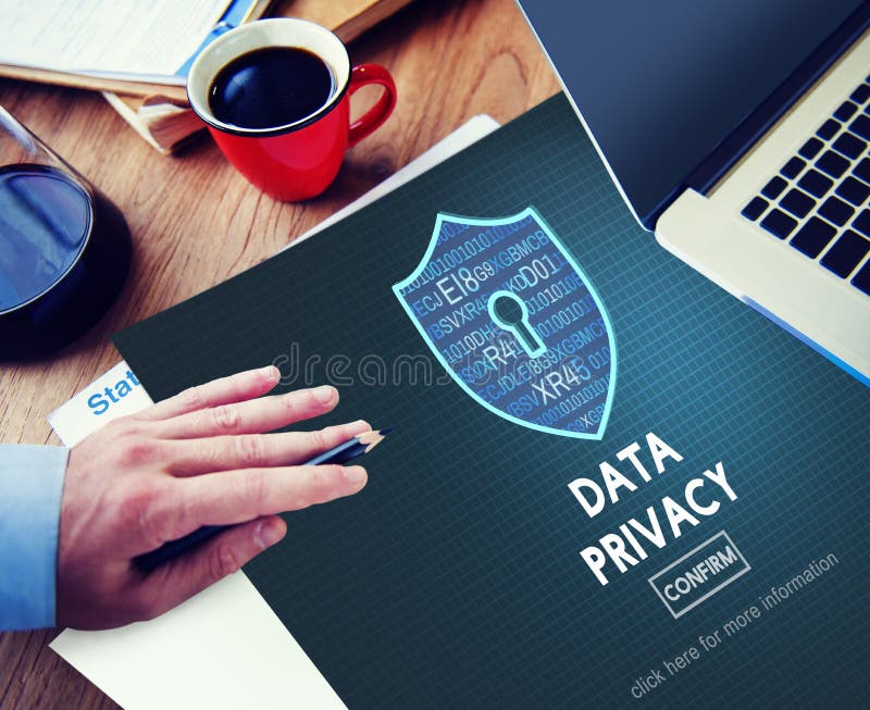 Data Privacy Online Security Protection Concept Stock Photo - Image of ...