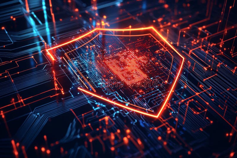 Data Privacy Protection Illustrated As a Shield Covering Sensitive ...