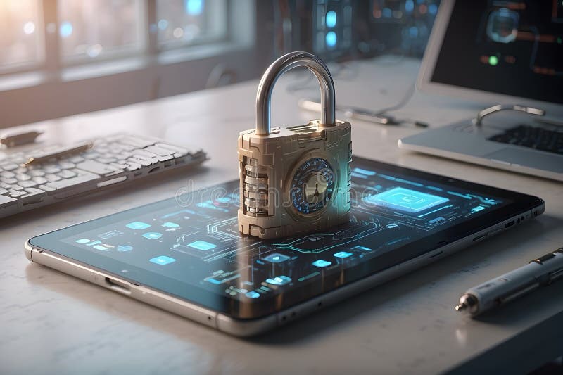 Data Privacy and Protection Network Security Concept Stock Image ...